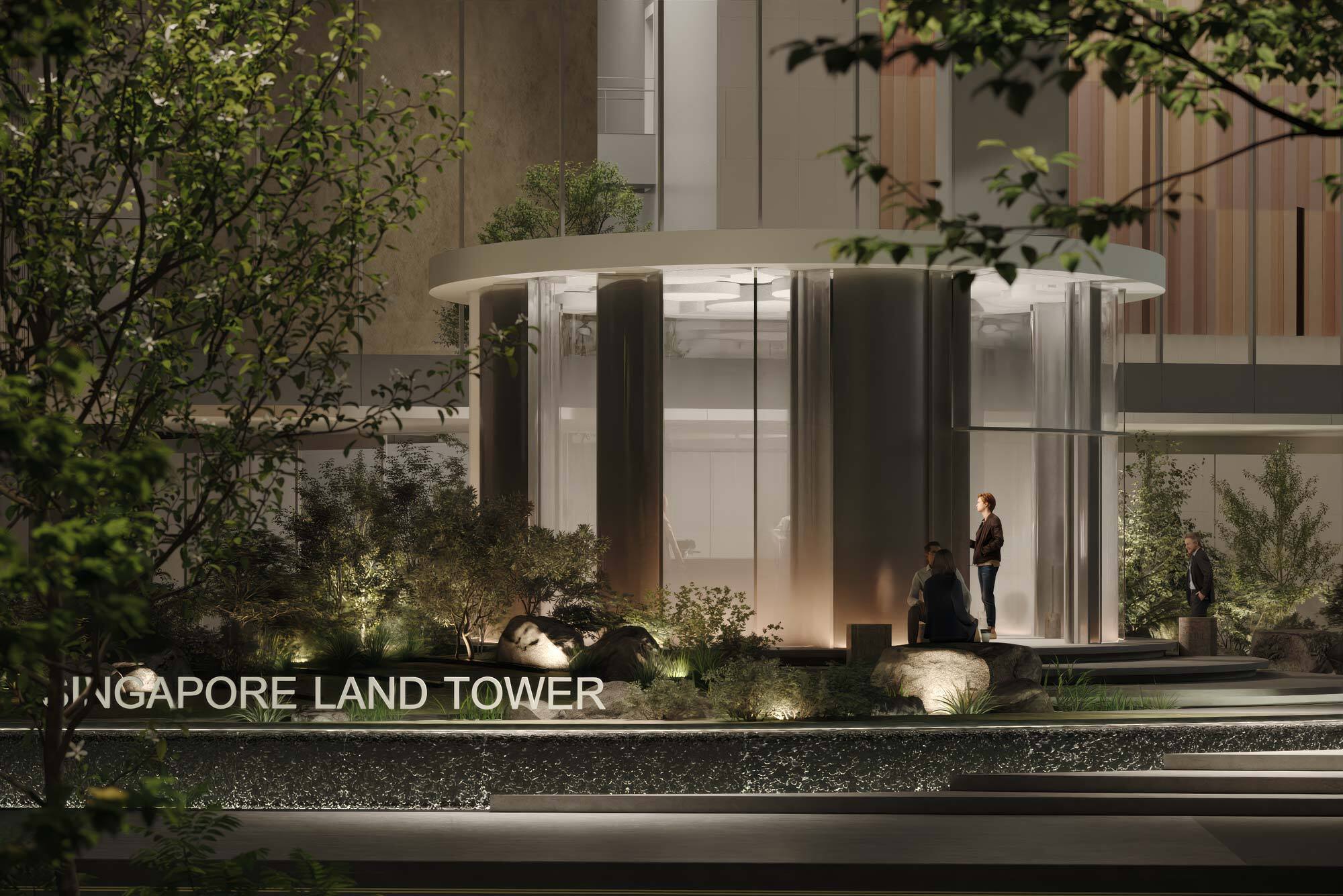 Singapore Land Tower Pavilion | A living branding icon that combines ...