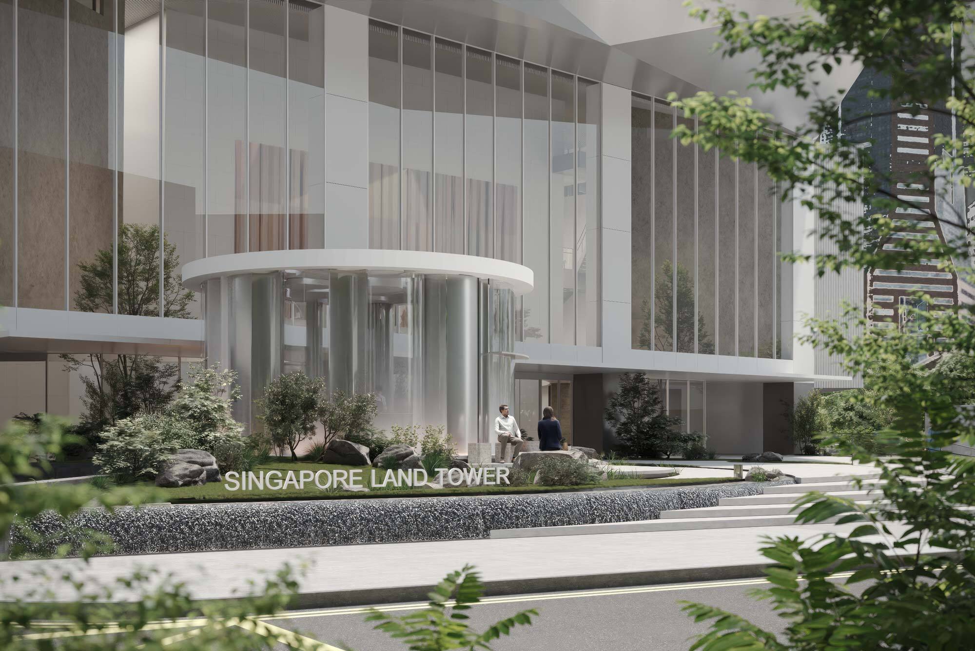 Singapore Land Tower Pavilion | A living branding icon that combines ...